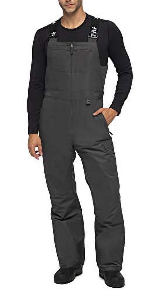 Arctix Men's Avalanche Athletic Fit Insulated Bib Overalls, Charcoal, X ...