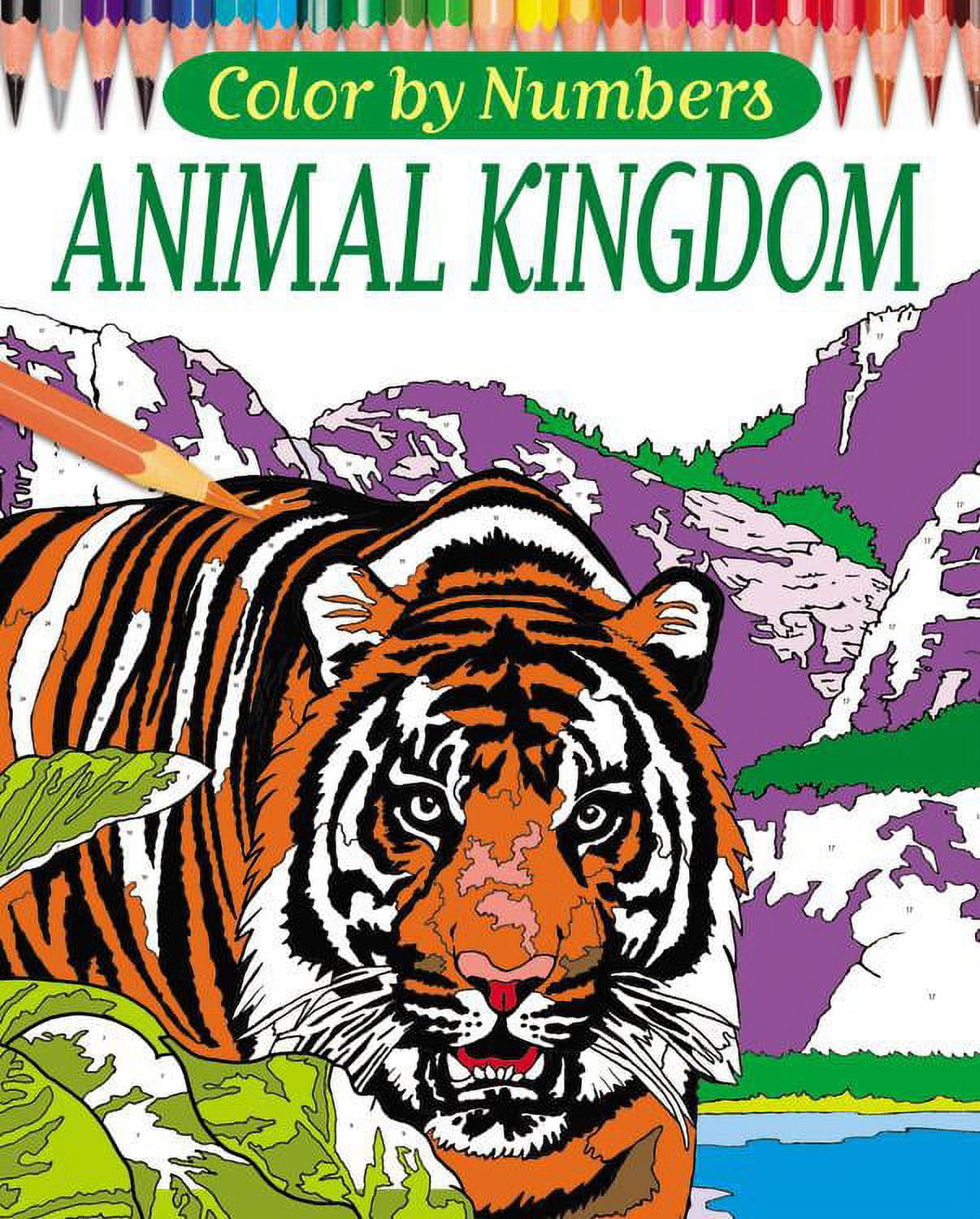 Arcturus Coloring Books: Color by Numbers: Animal Kingdom (Paperback ...