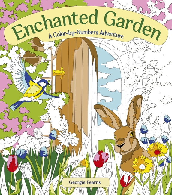 Arcturus Creative Color-By-Numbers Enchanted Garden: A Color-By-Numbers ...