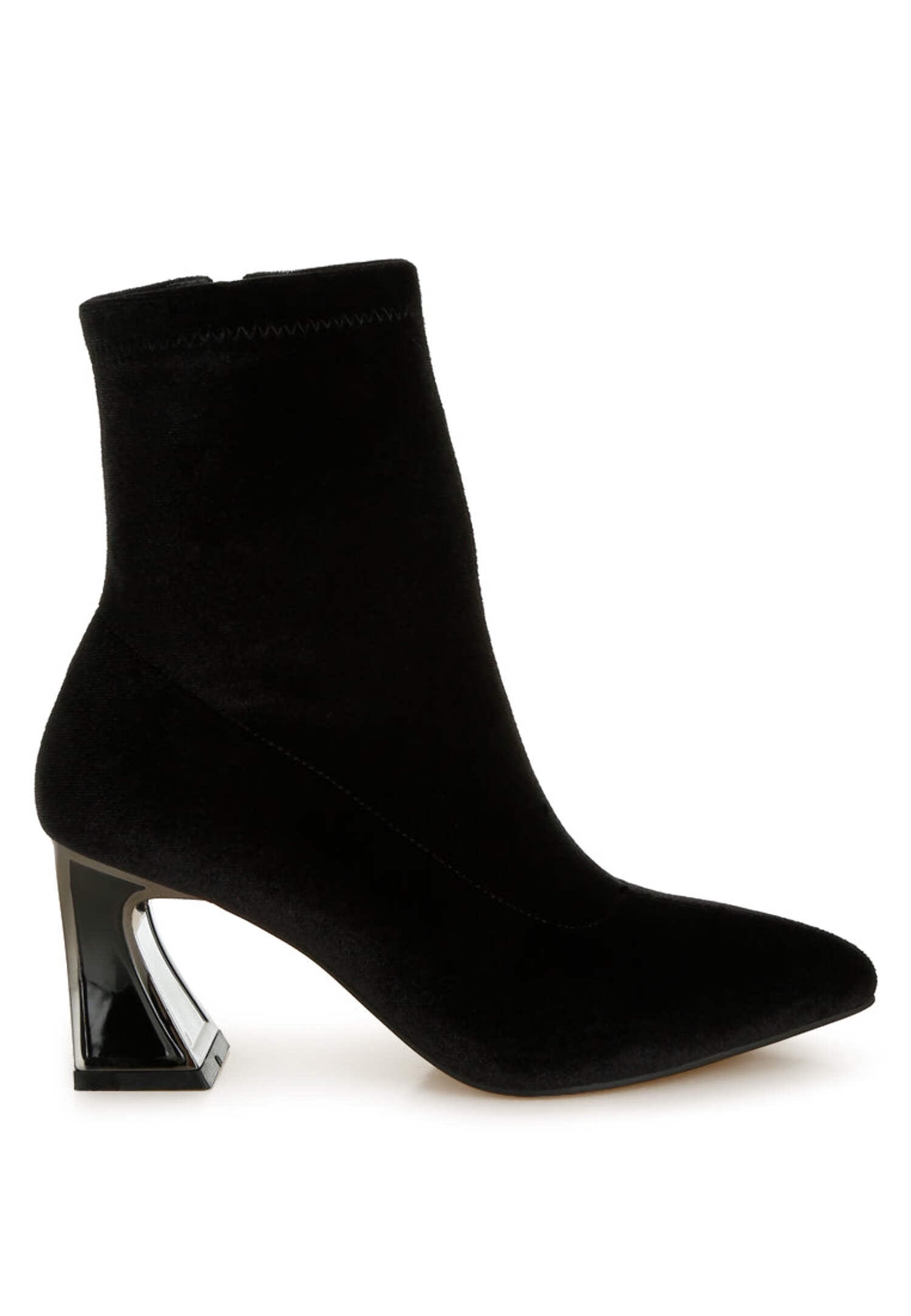 Arcturus Flared Block Heel Velvet Boots - Walmart.com