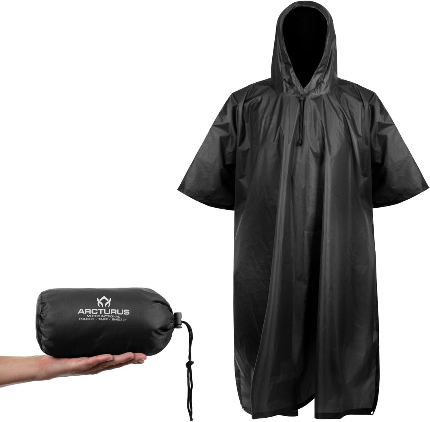 Arcturus Rain Ponchos | Adjustable Hood | Waterproof Ripstop Nylon ...