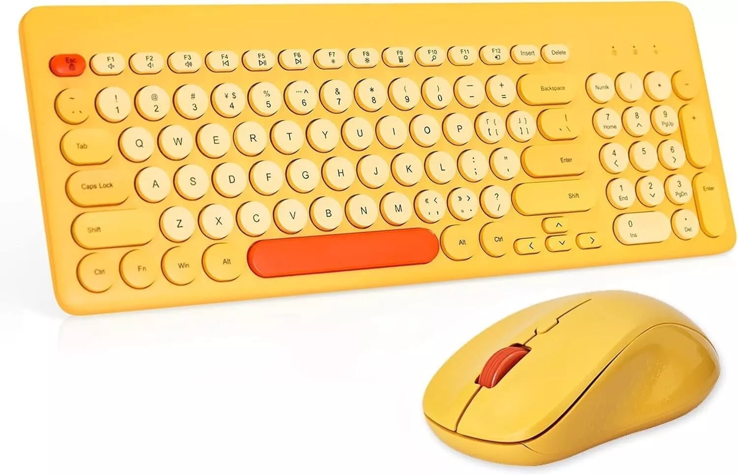 Arcwares Wireless Keyboard and Mouse Combo | Cute 2.4G Ergonomic USB ...