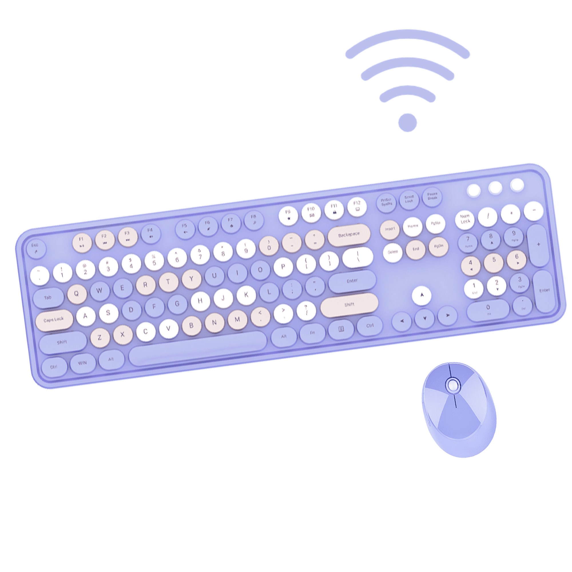 Arcwares Wireless Keyboard and Mouse Combo, Sweet Cute Style, 2.4GHz ...