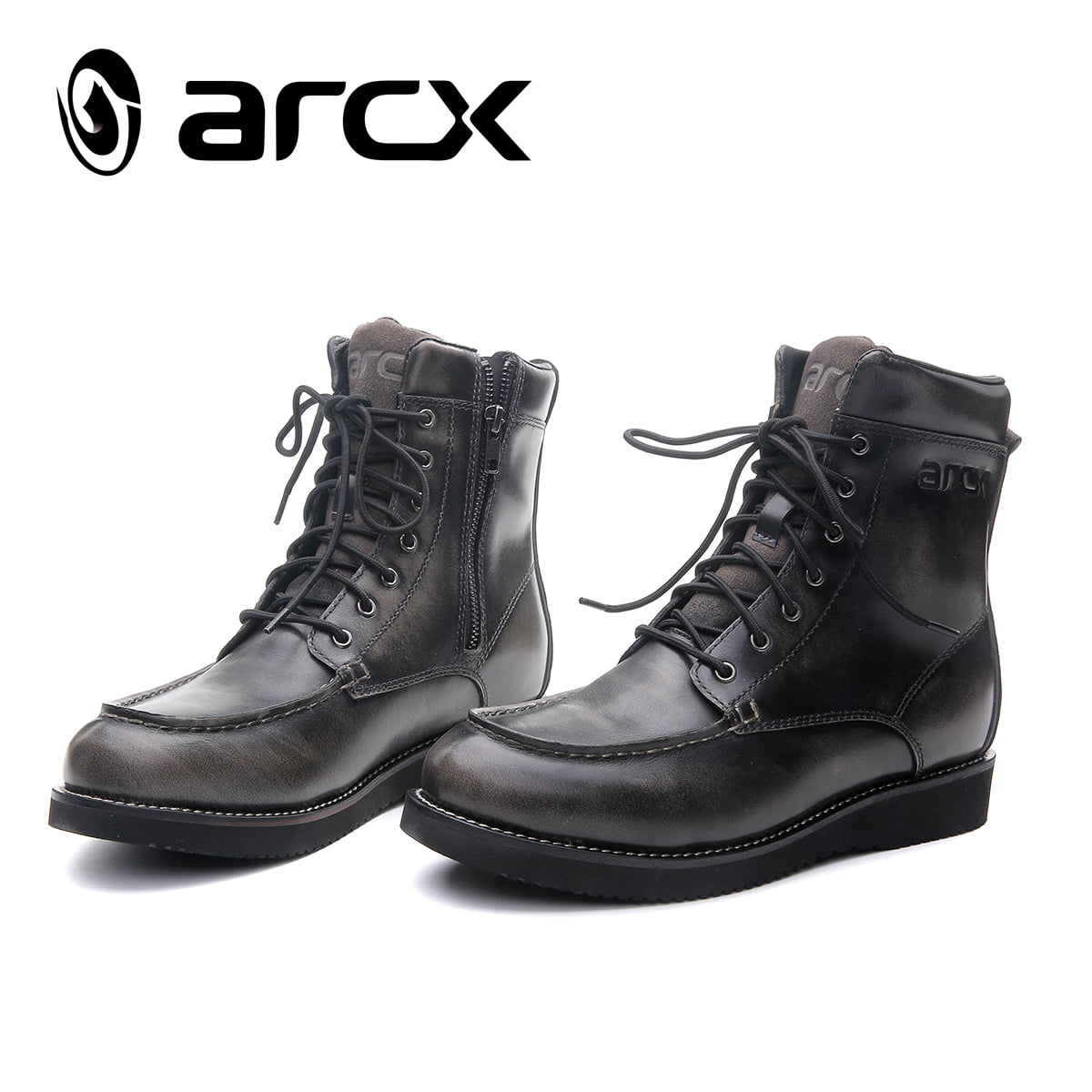 Arcx-Men's Handmade Black Vintage Motorcycle Boots Cycling Boots Biker Boots,Black,11 - Walmart.com