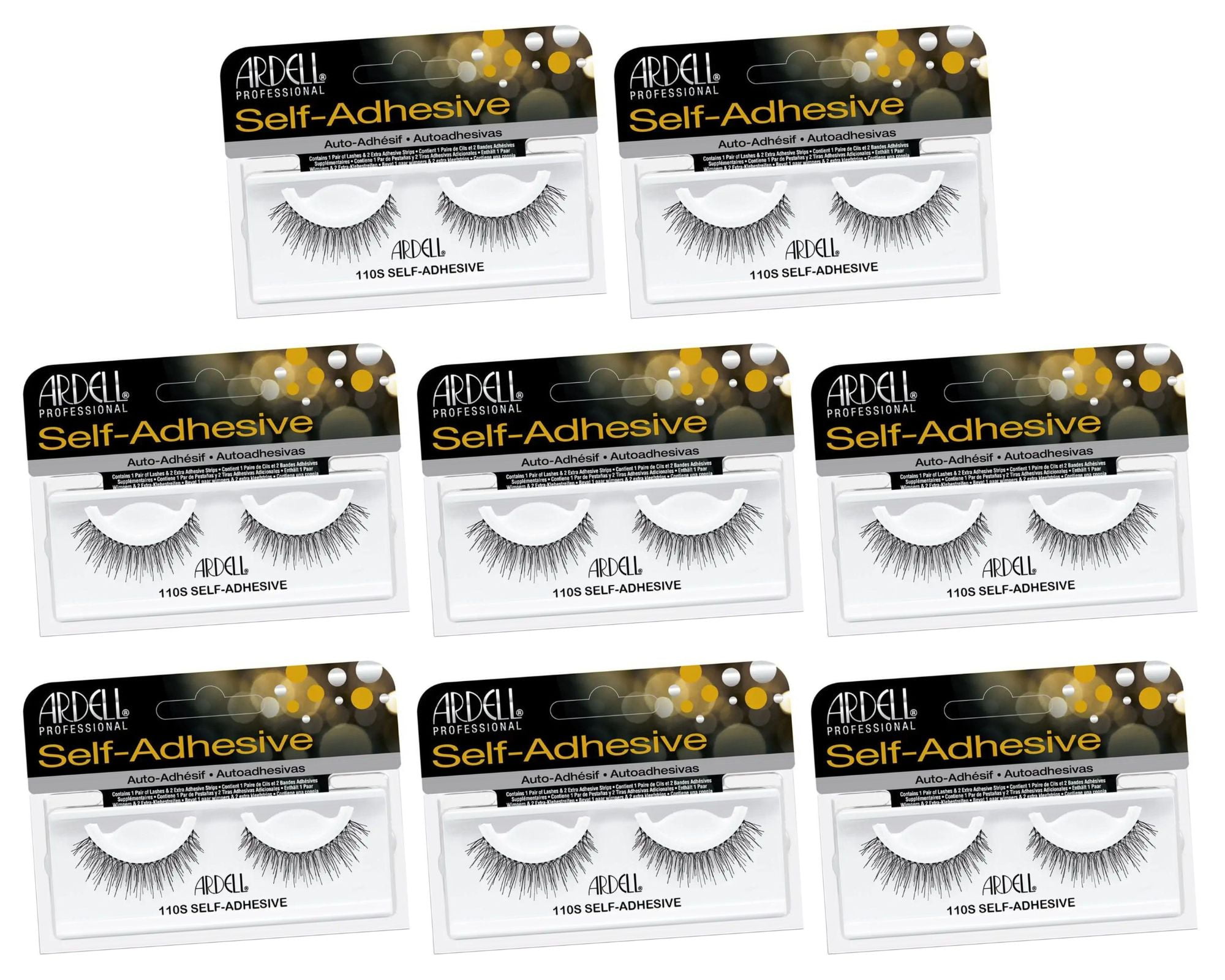 Ardell - 1 Pair - Self-Adhesive - 110S -Pack of 8 - Walmart.com