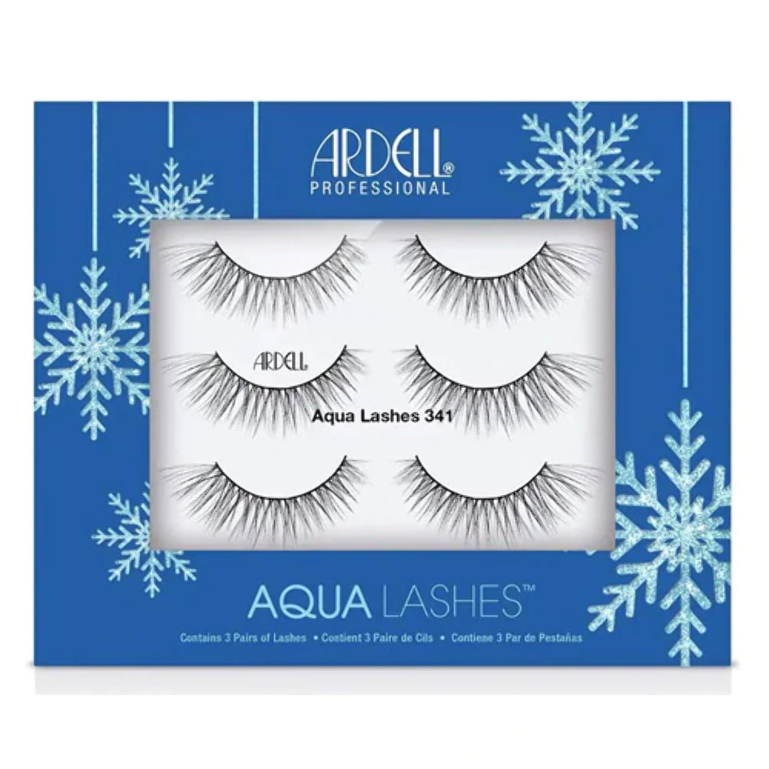 Ardell 341 Aqua False Strip Lashes 3 Sets of Lashes - Walmart.com
