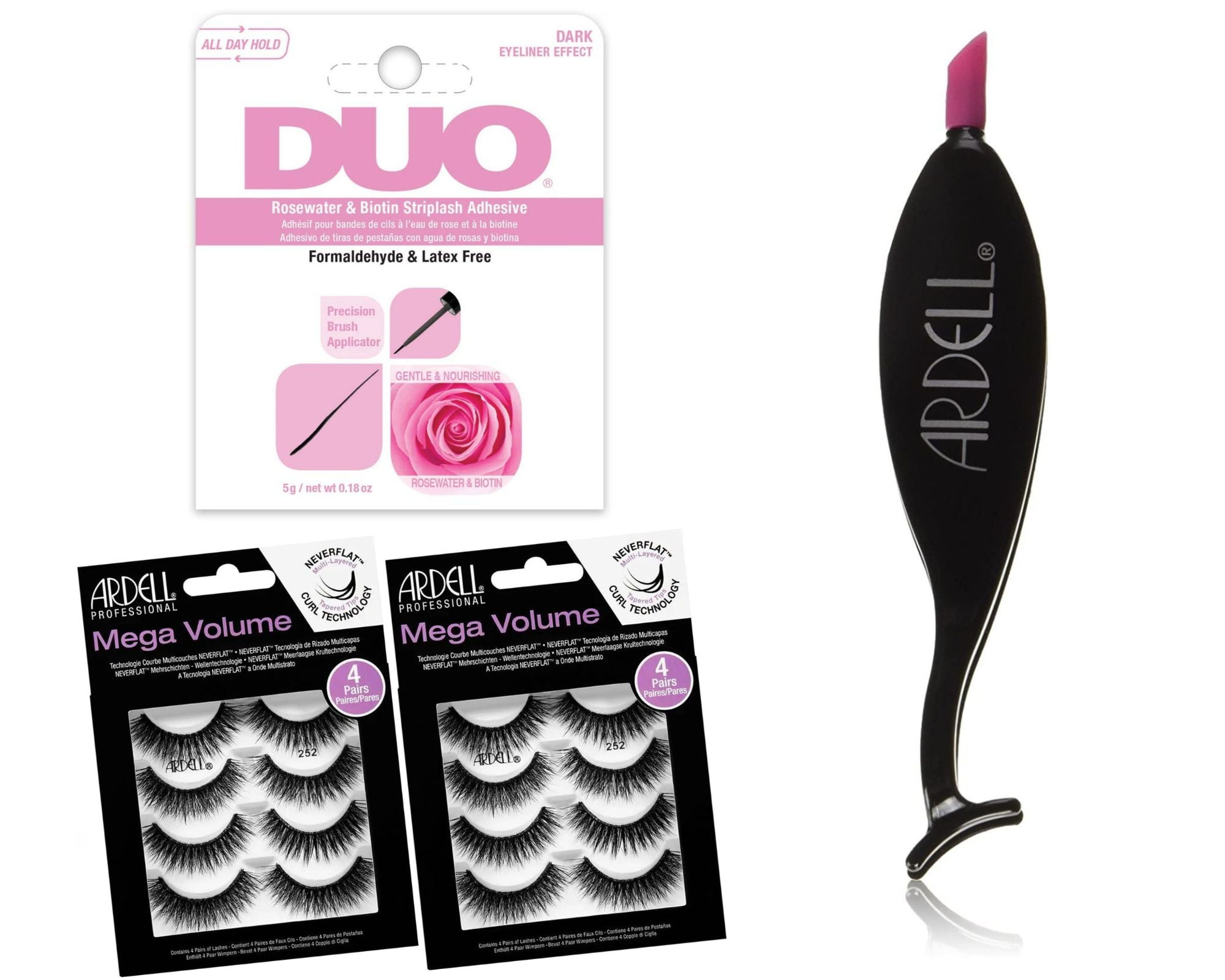 Ardell - 4 Pairs Eyelashes - Mega Volume Style #252 ( Pack of 2 ) with ...