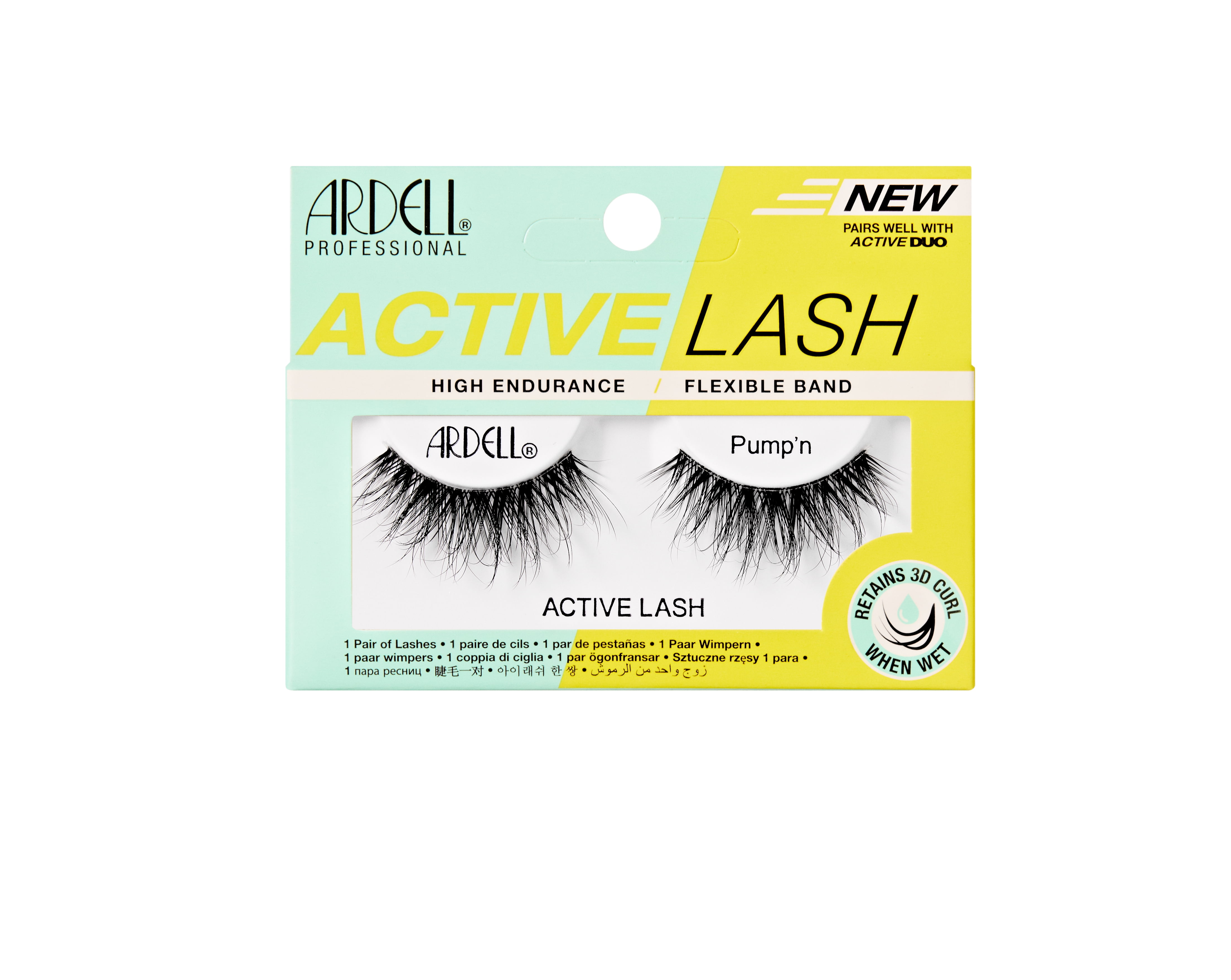 Ardell Active Lash Pump’n, Black False Eyelashes, Medium Volume, 1 Pair ...
