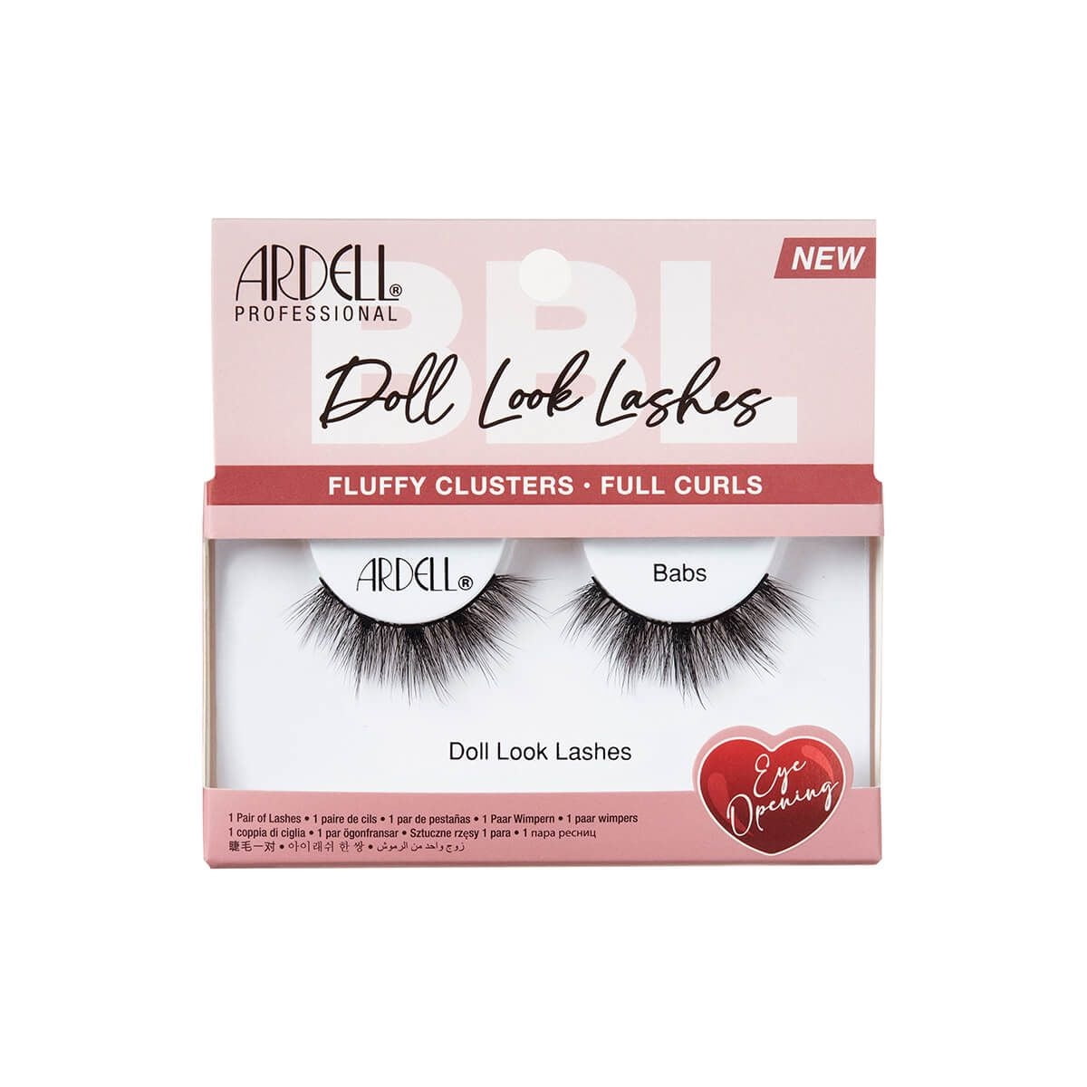 Ardell BBL Doll Look Lashes Babs, Fluffy Clusters Full Curls, Pack of 6 ...