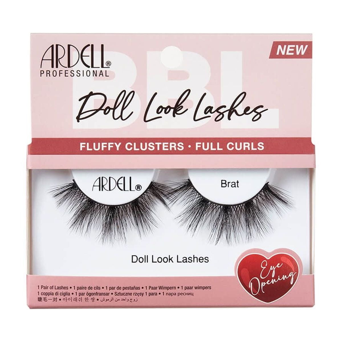 Ardell BBL Doll Look Lashes Brat, Fluffy Clusters Full Curls, Pack of 6 ...
