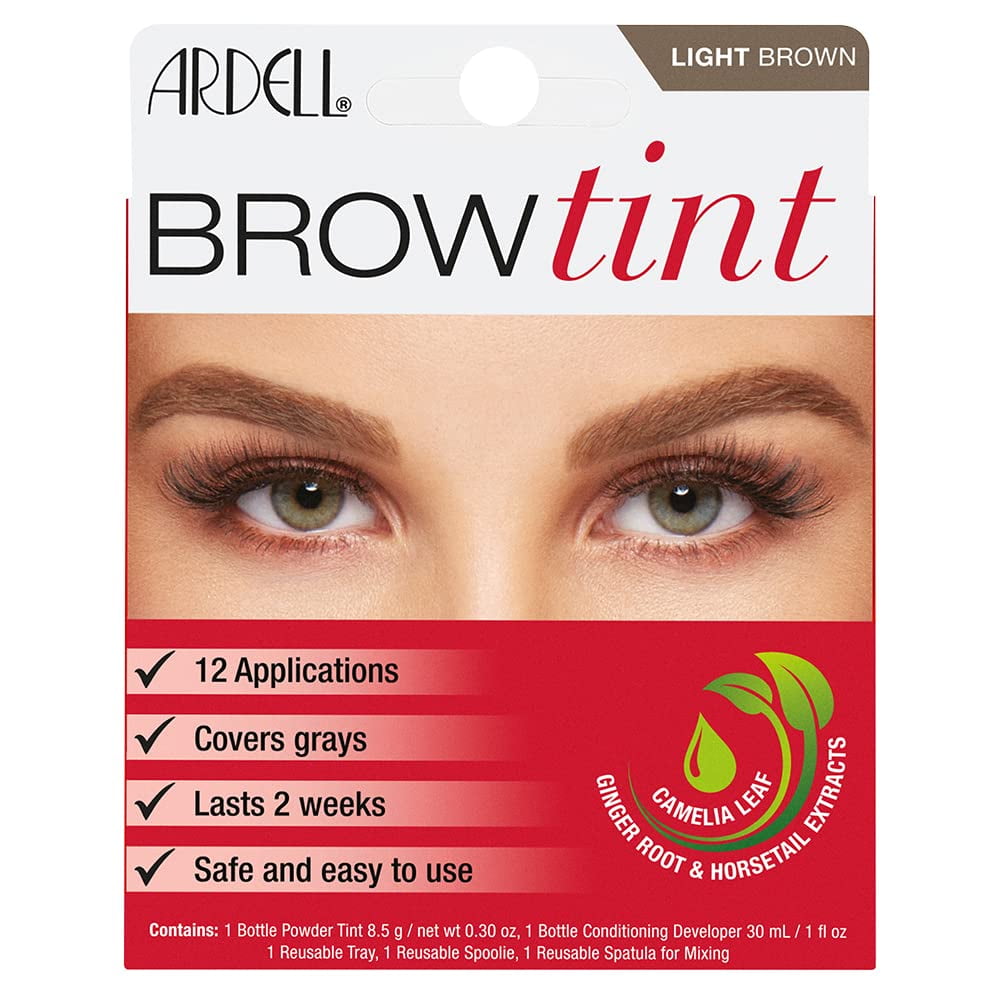 Ardell Brow Tint in Light Brown, Semi-permanent Brow Dye Kit, 1 pack ...