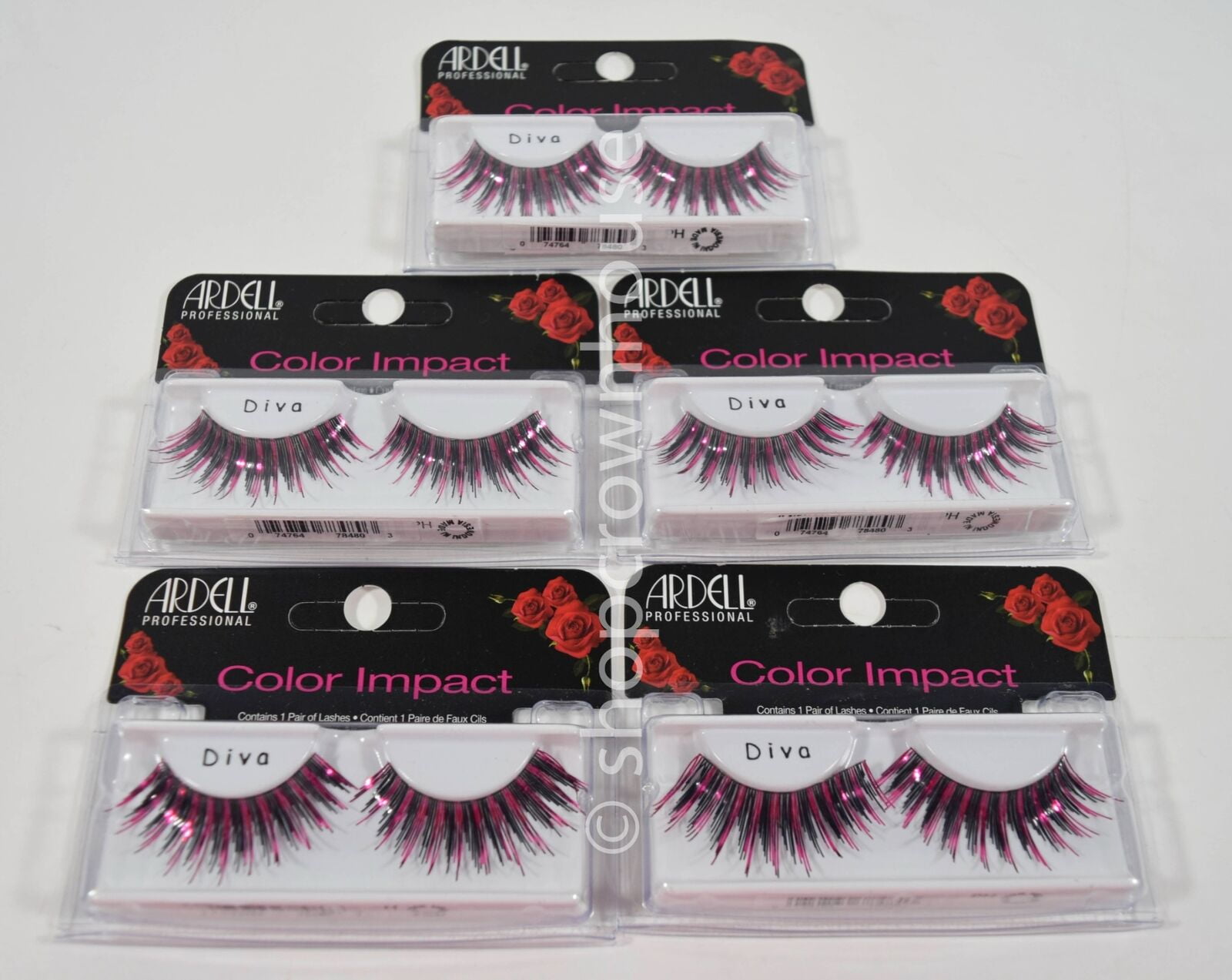 Ardell Color Impact Eyelashes DIVA BLACK & PINK - Walmart.com