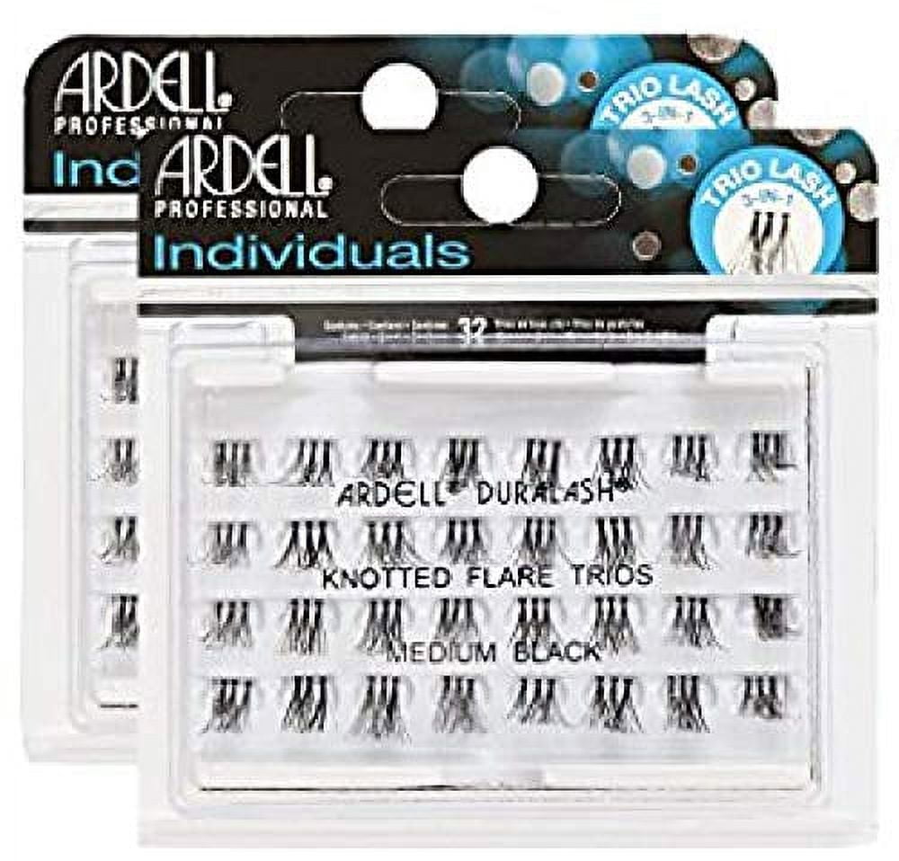 Ardell DURALASH INDIVIDUALS, KNOTTED FLARE TRIOS, Medium Black, TRIO ...