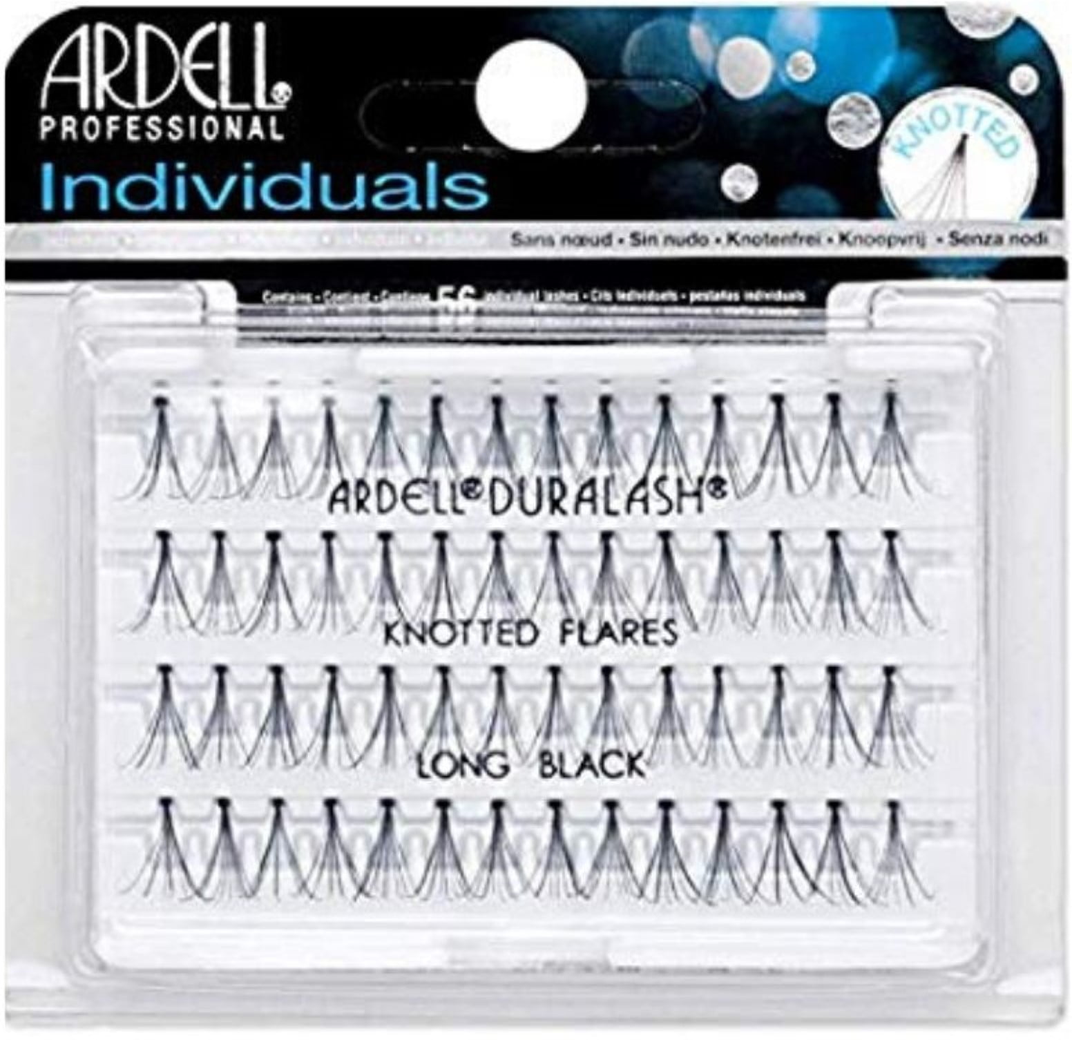 Ardell DuraLash Individual Long Flare Lashes, Black 56 ea (Pack of 6 ...