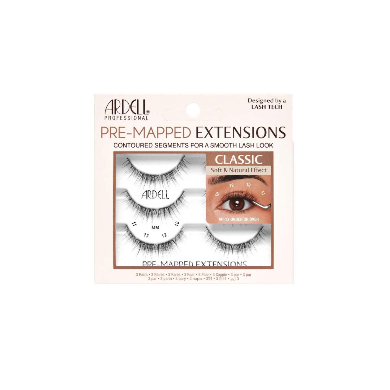 Ardell Eyelash Pre-Mapped Extensions Classic Refill 3 pack #38107 ...