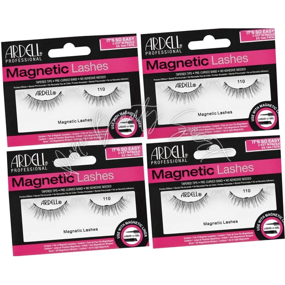 Ardell False Eyelashes Magnetic - Style #110 ( PACK OF 4 ) - Walmart.com