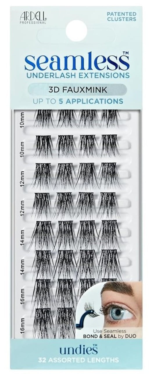 Ardell False Eyelashes Seamless Refill, 3D Faux Mink, Black - Walmart.com