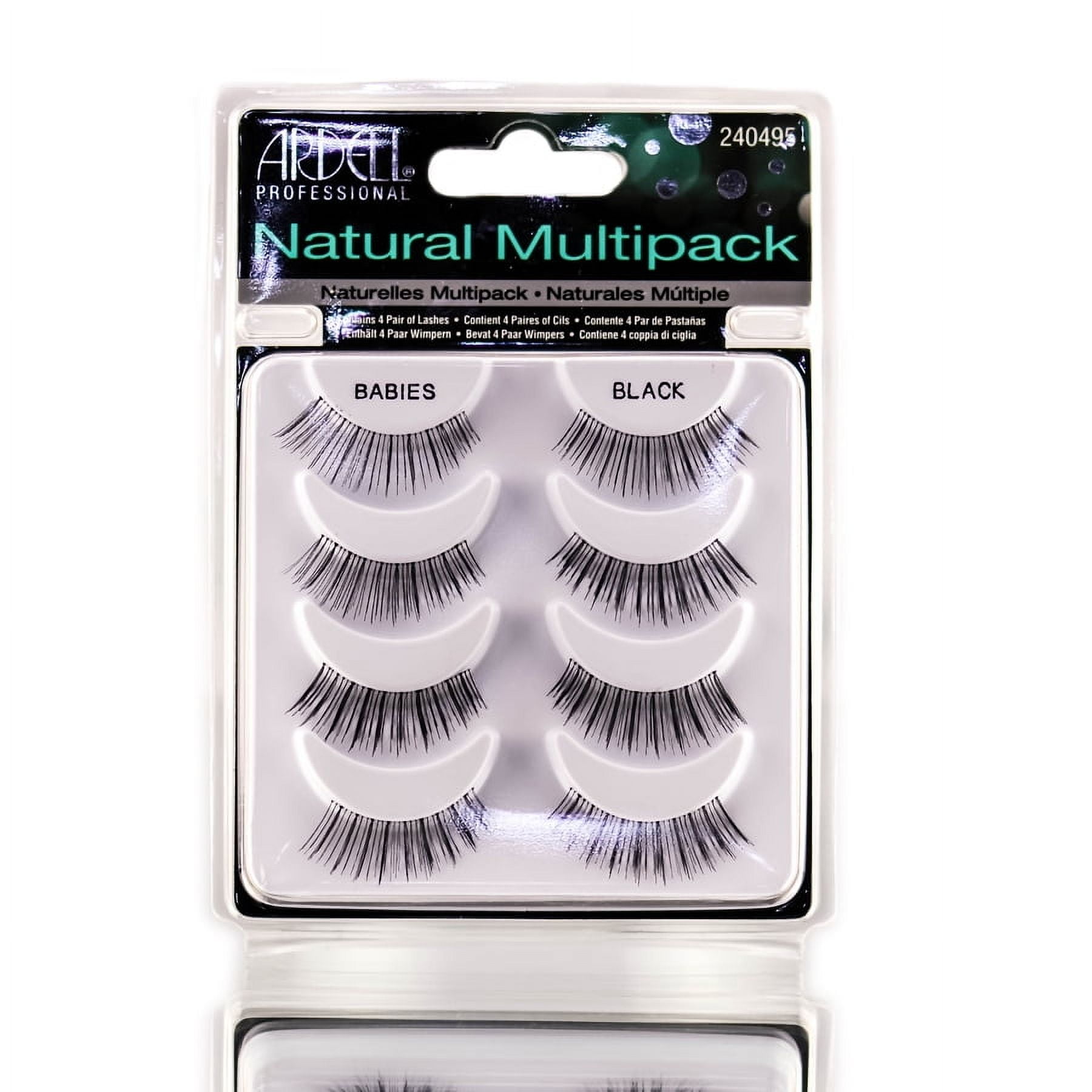 Ardell Natural Babies Black Eyelashes, Demi Multipack with 4 Pairs ...