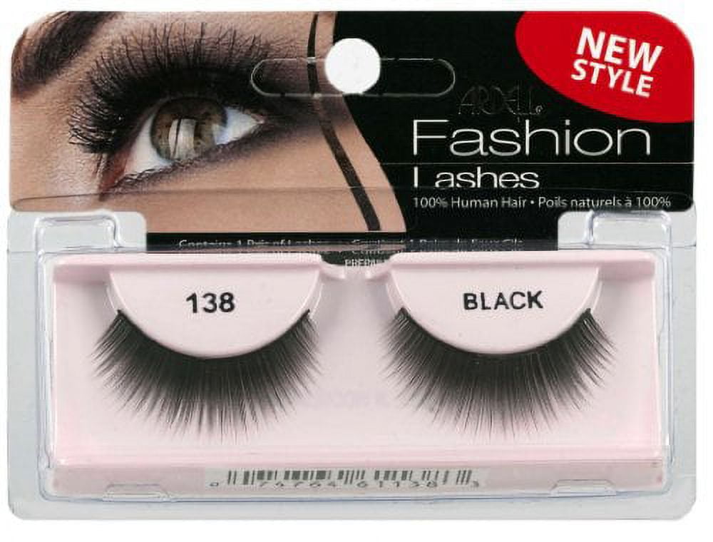 Ardell Fashion Lashes False Eyelashes - #138 Black (Pack of 4) - Walmart.com