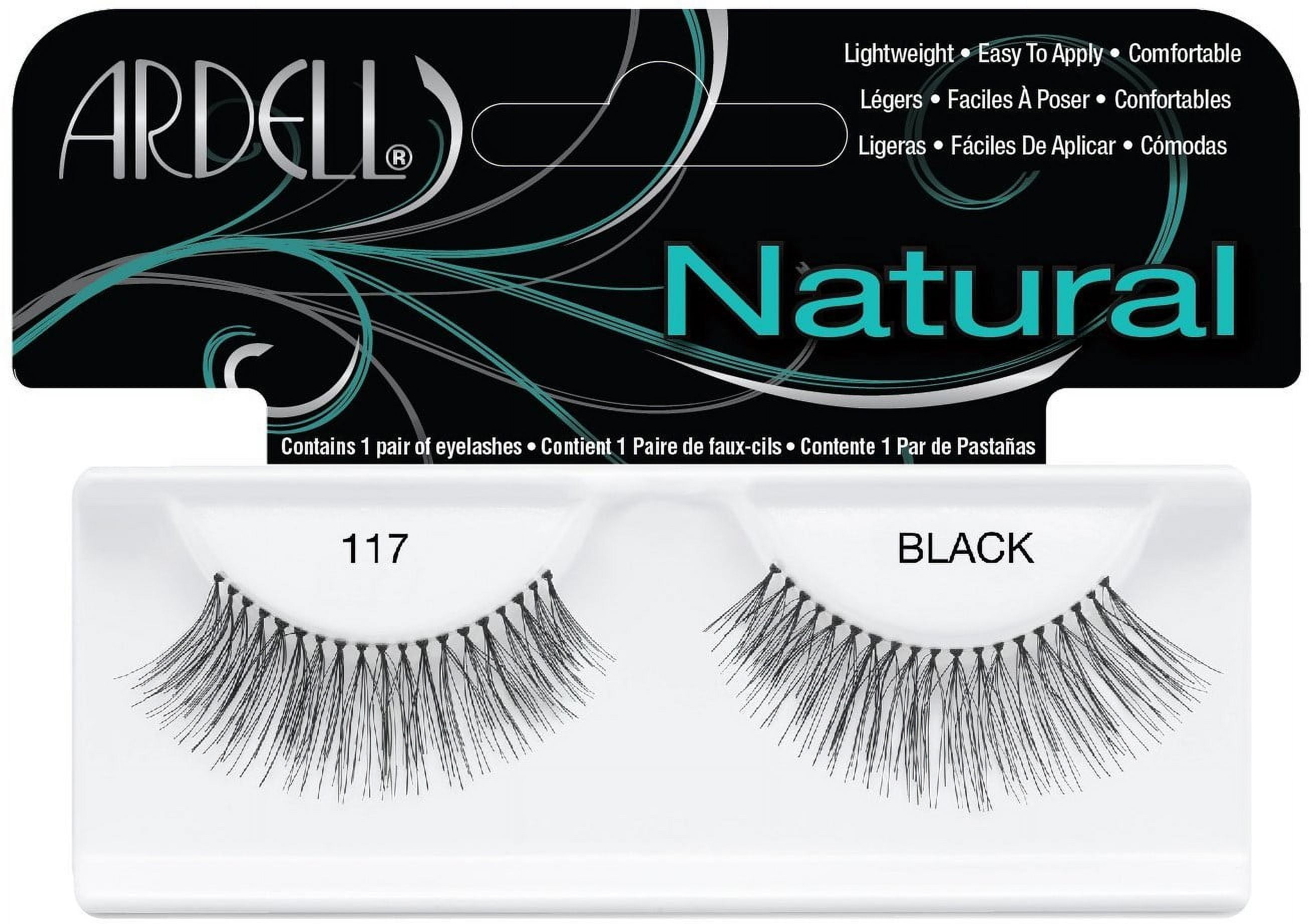 Ardell Fashion Lashes Strip Lashes #117 Black - 4 Pack, 2 Pack ...