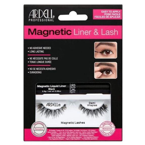 Ardell, Magnetic Liner Lash Kit, Demi Wispies #64921, Waterproof ...