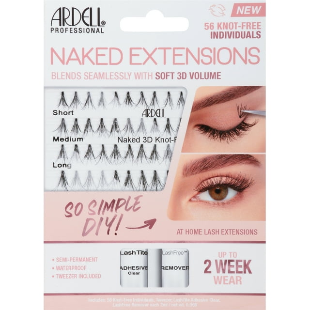 Ardell Naked Extensions, 56 Knot-free Individuals, 1 pack - Walmart.com