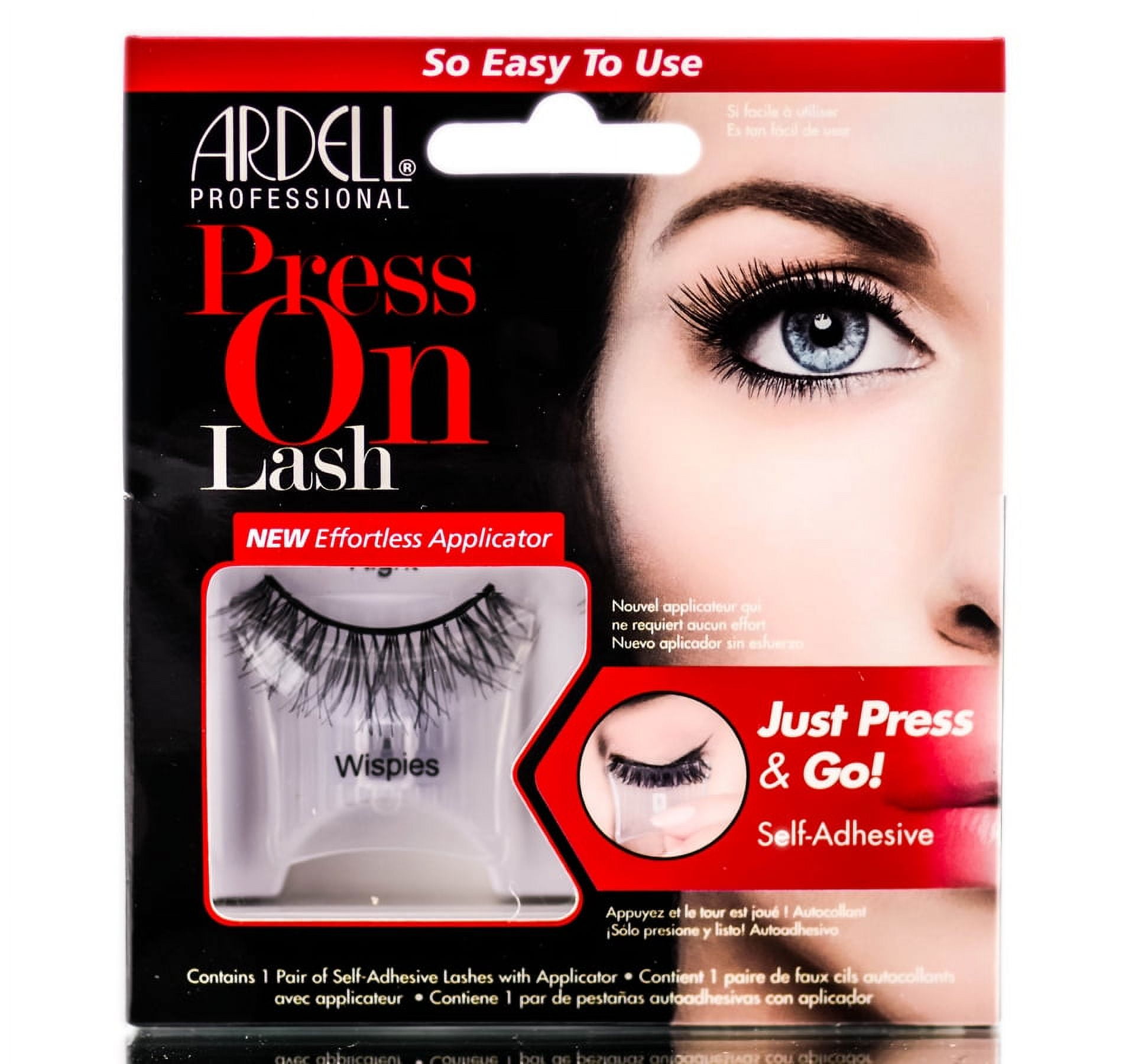 Ardell Press-On Lash Wispies Self-Adhesive Lashes - Natural Look False ...
