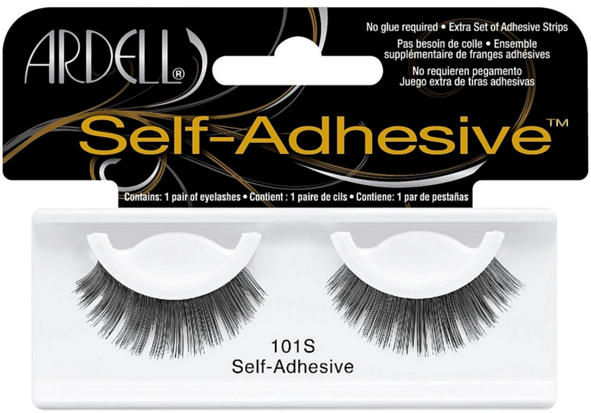 Ardell Self-Adhesive Eye Lashes, Black [101S] 1 ea - Walmart.com