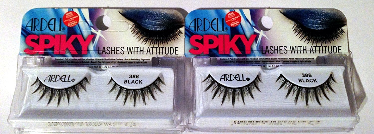 Ardell Spiky Lashes with Attitude-386 Black, 2 Pack - Walmart.com