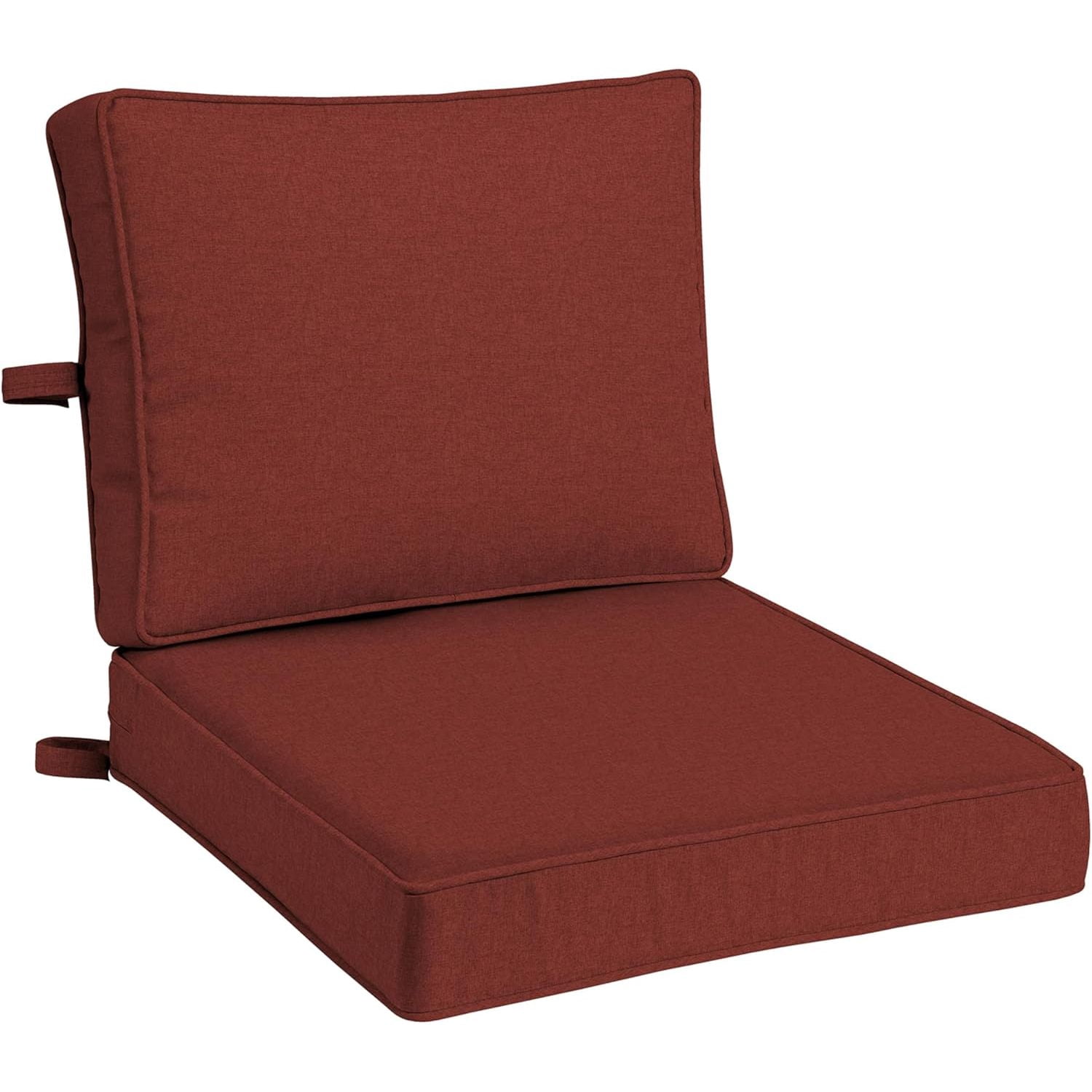 Arden Foam Outdoor Double Welted Deep Seat Cushion Set, 24 x 24, Made ...