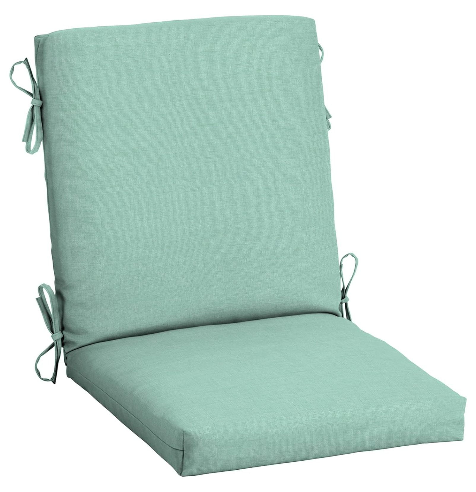 Arden Outdoor Midback Chair Cushion, 18 x 16.5, Rain-Proof, Fade ...