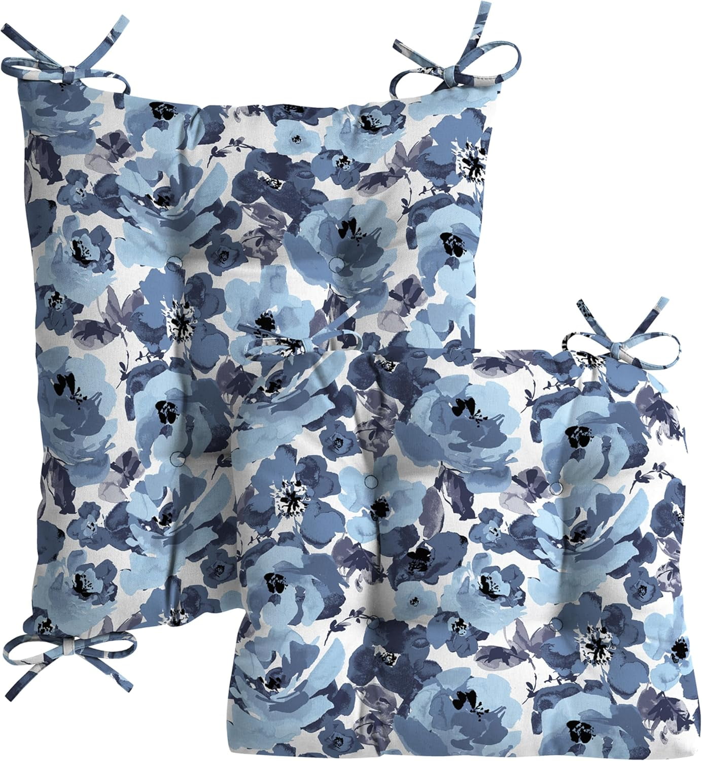 Arden Plush Indoor/Outdoor Rocking Chair Cushion Set, 18 x 20, Water ...