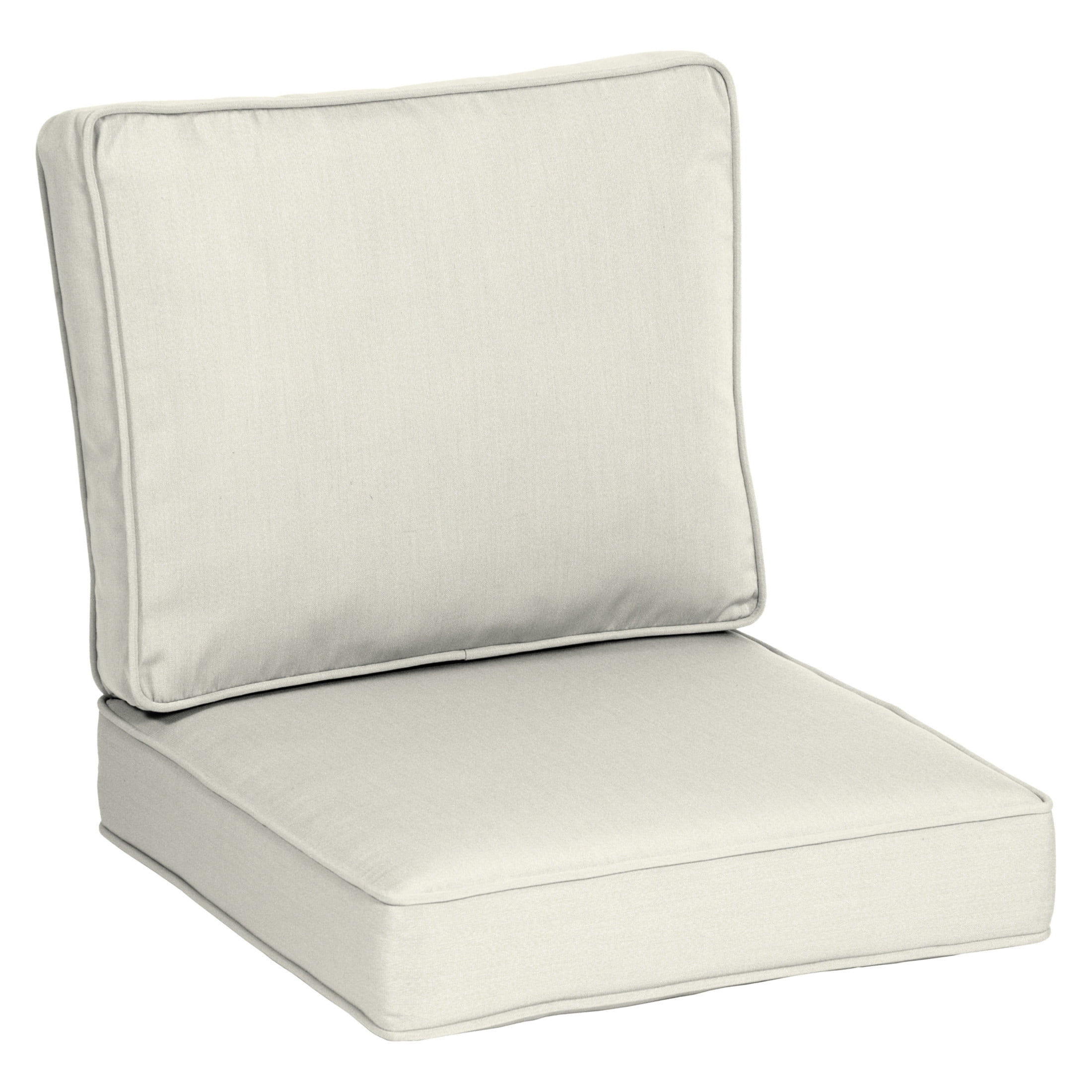 ARDEN Oasis Outdoor Deep Seating Cushion Set 24 x 24, Sand Cream ...