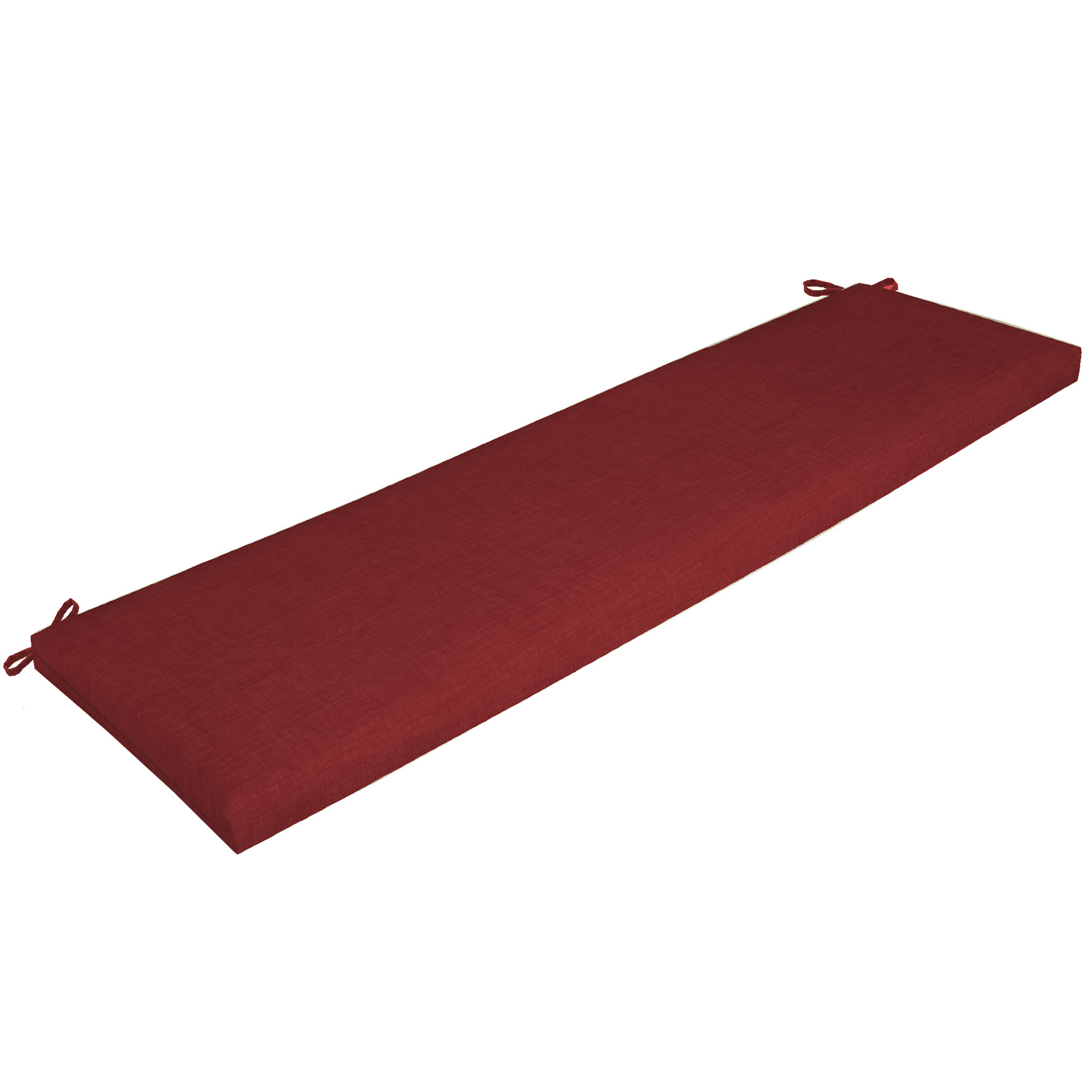 Patio Outdoor, Indoor Red Bench Cushion - 43" x 19" x 3" - Walmart.com