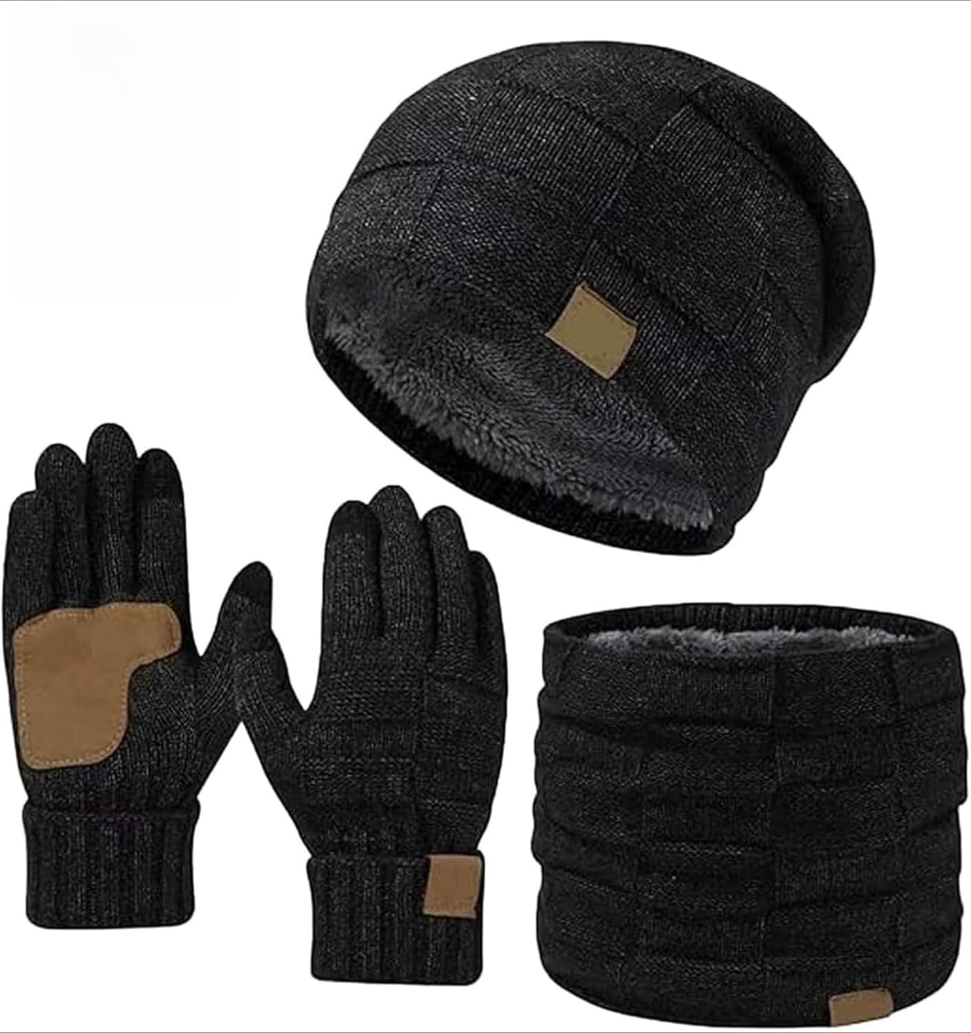 Ardenknit Winter Set, 3-Piece Knit Hat Scarf and Gloves Set for Men and ...