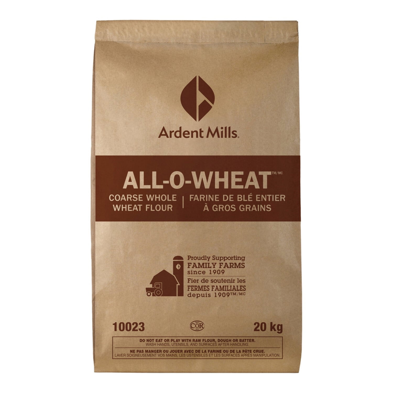 Ardent Mills All-O-Wheat Coarse Whole Wheat Flour - 20 kg (44 lbs ...