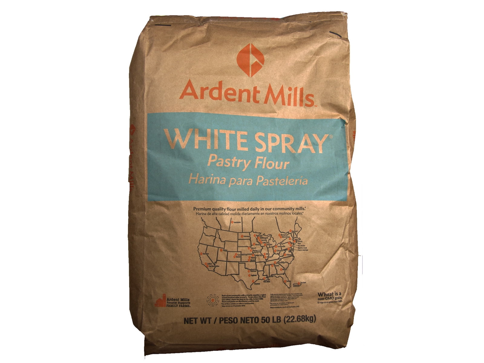 Ardent Mills White Spray Pastry Flour, 50 lb. Bag - Walmart.com