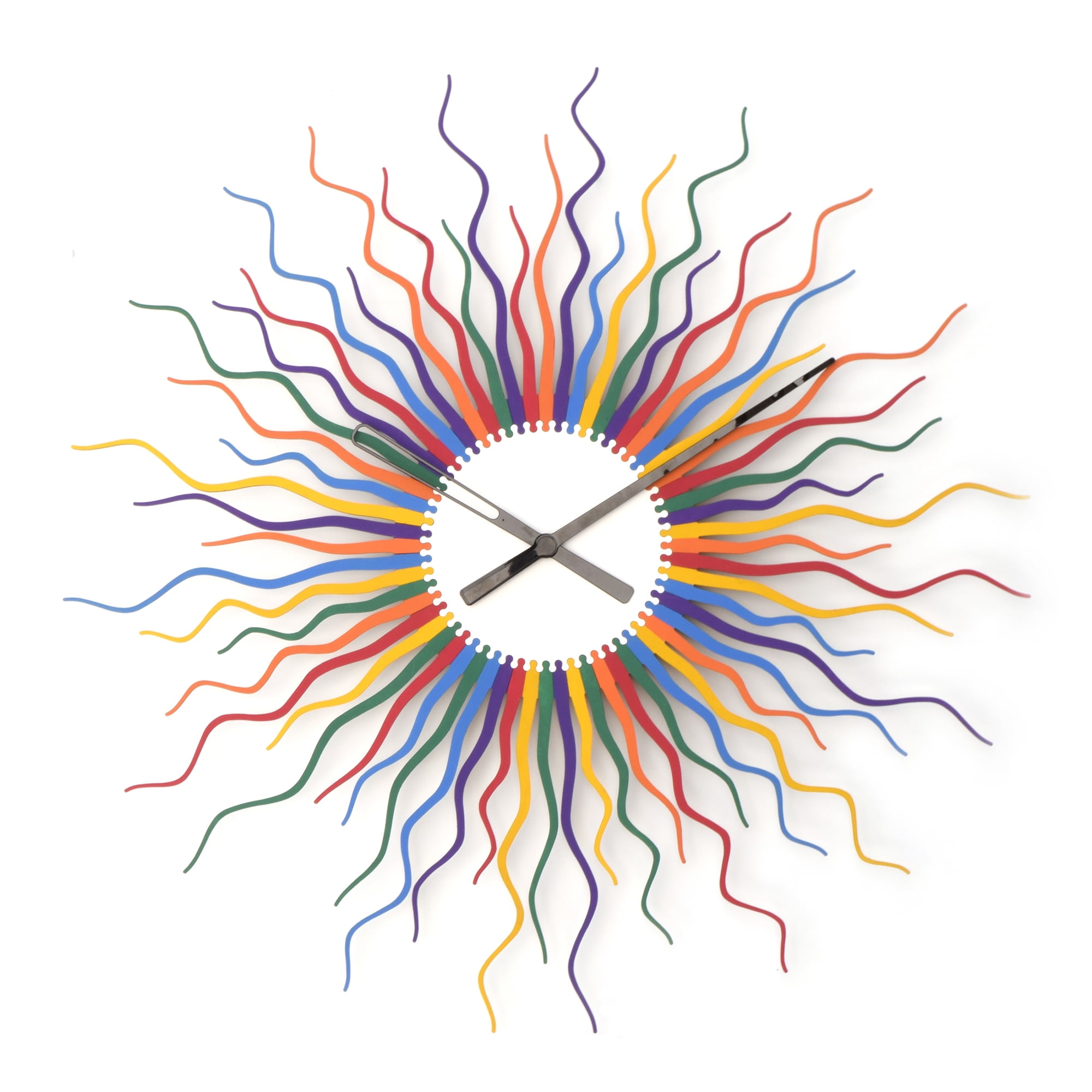 Ardeola - Medusa Rainbow XXL - 39 in Analog Wall Clock, Handmade Home ...