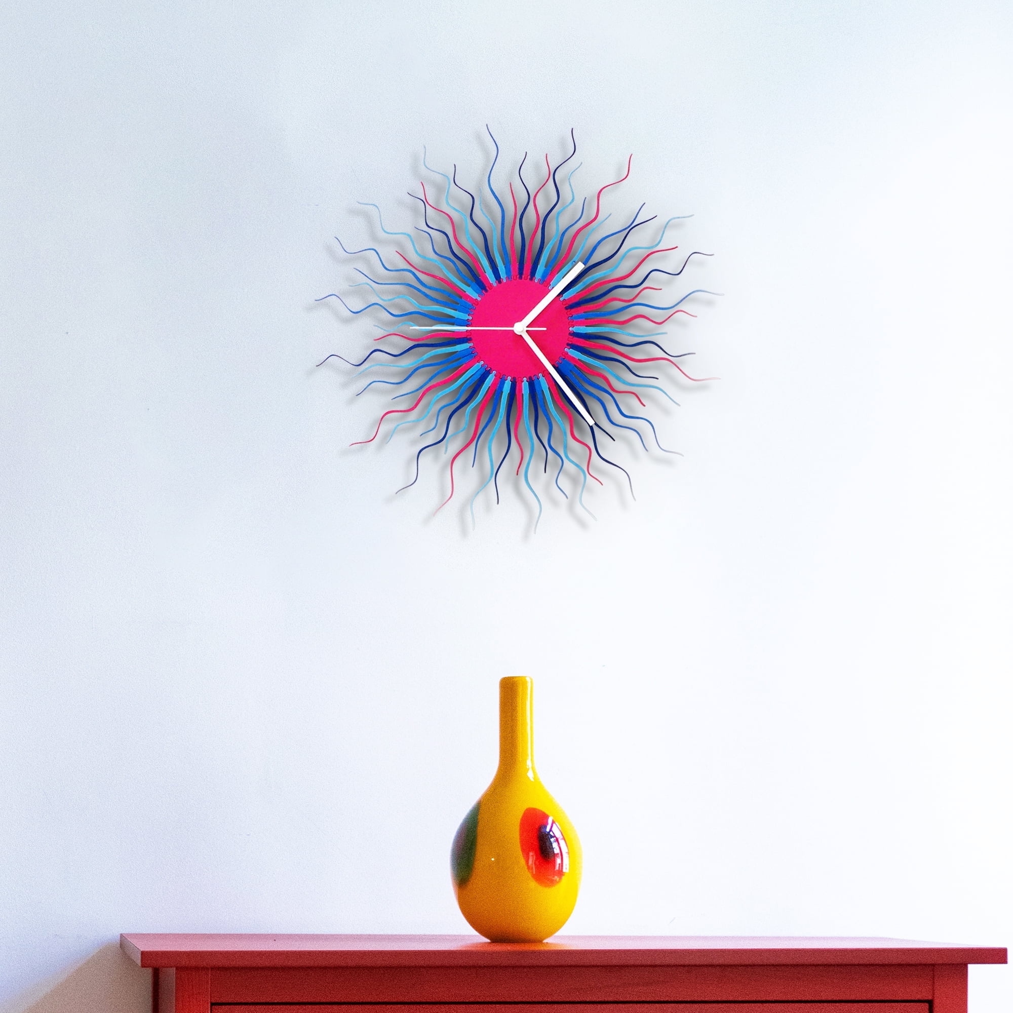 Ardeola - Medusa Blue - 16-Inch Bohemian Modern Contemporary Sunburst ...
