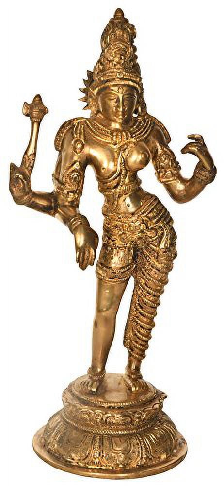 Ardhanarishvara - Brass Statue - Walmart.com