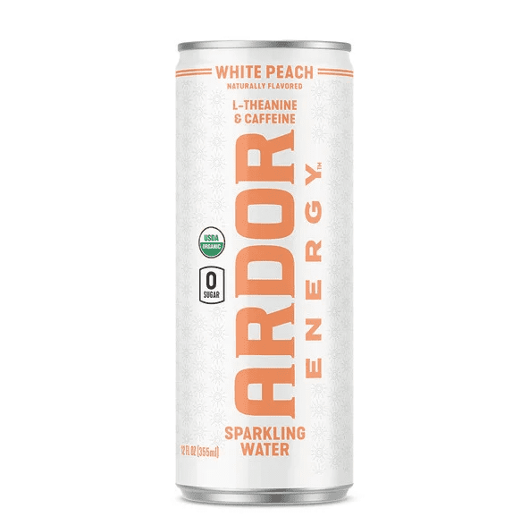 Ardor Energy White Peach Sparkling Water, 12 fl oz Cans, 12‑Pack ...