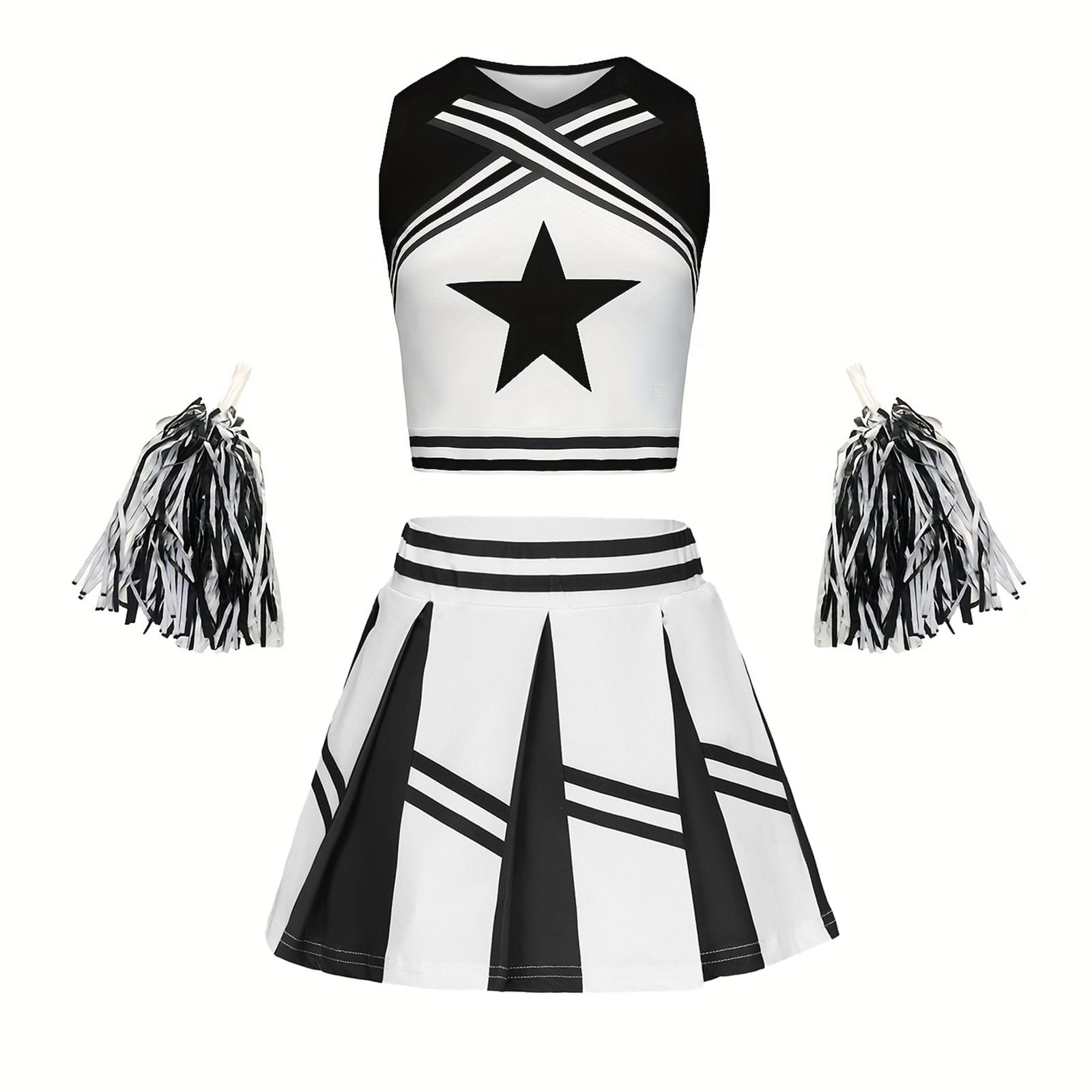 Ardorlove Girl's Cheerleading Team Uniform Costume Outfit Sleeveless ...