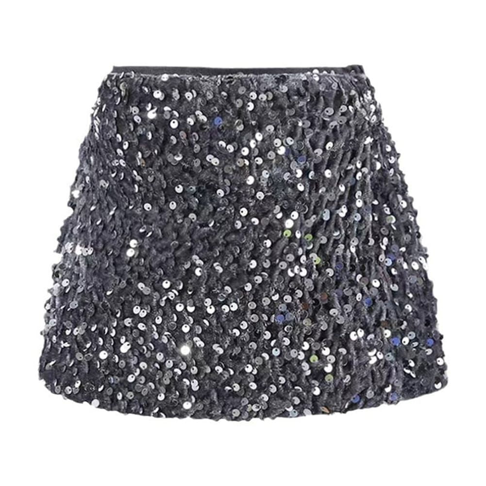 Ardorlove Girls Sequin Skirt Sparkly Toddler Kids Mini Glitter Skirt ...
