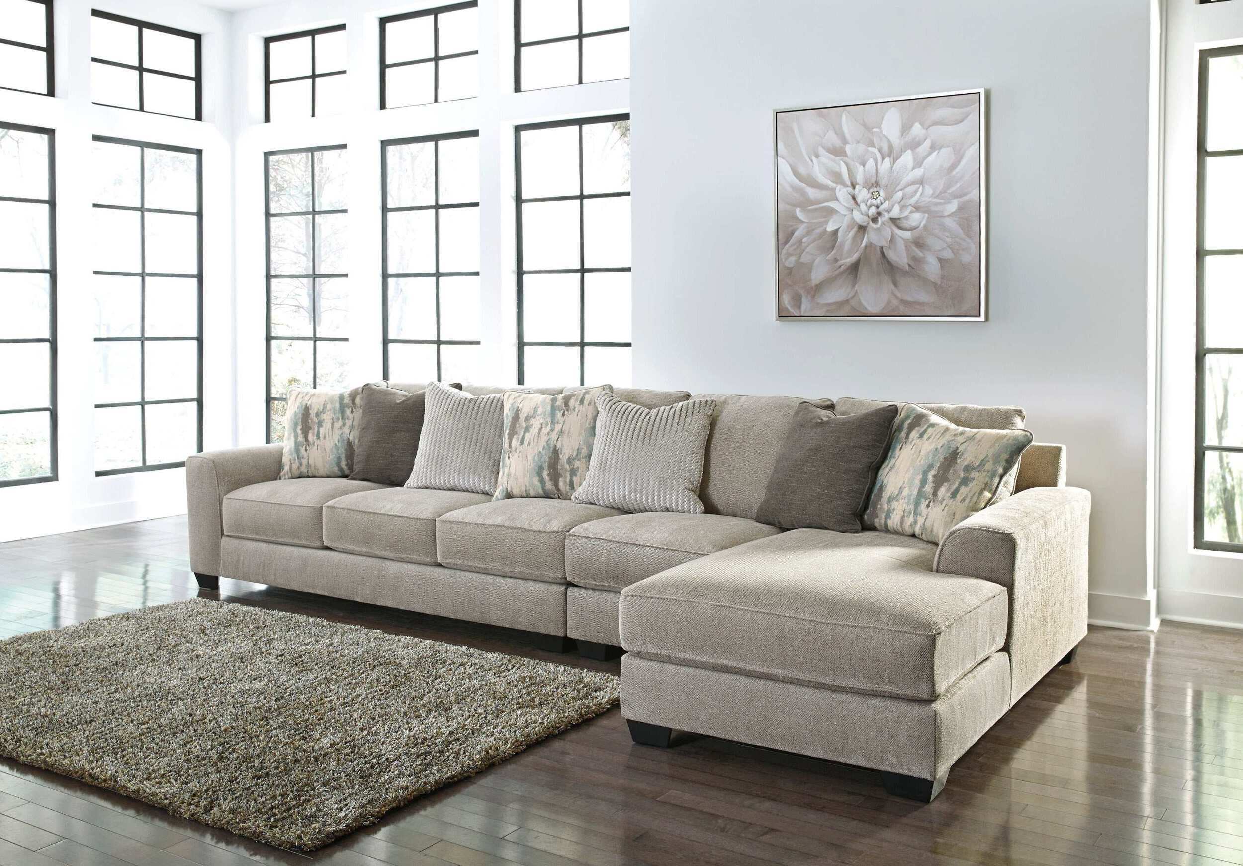 Ardsley Pewter 3pc RAF Sectional w/ LAF Sofa - Walmart.com