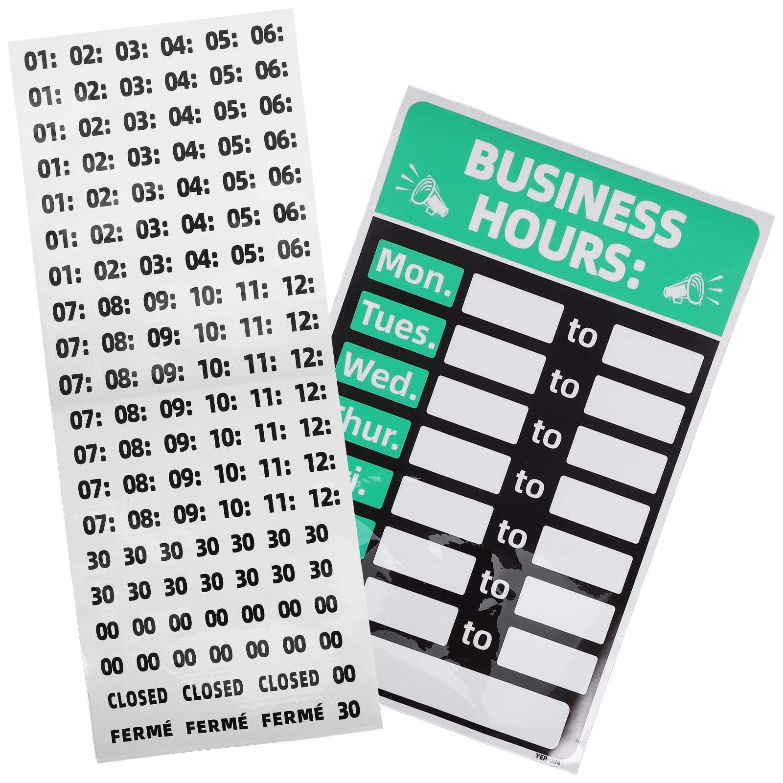 Are Business Sign Removable Sign Office 30.00X20.50X0.10CM - Walmart.com