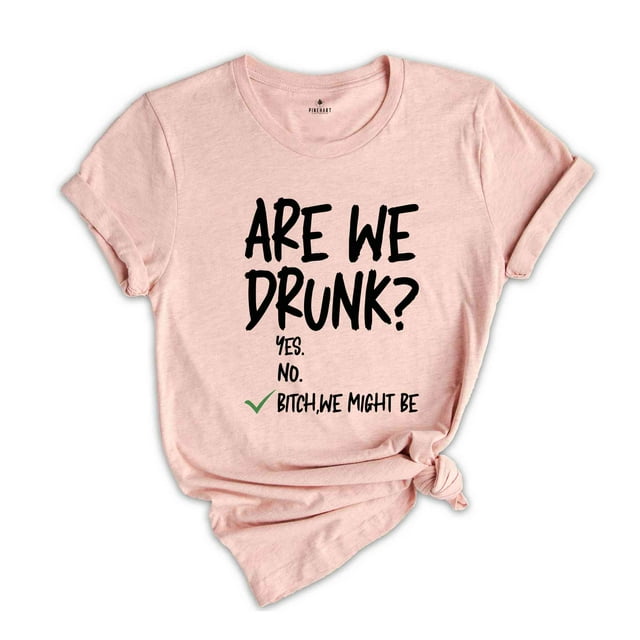 Are We Drunk Shirt, Drinking Tshirt, Alcohol Lover Tee, Funny Drunk ...