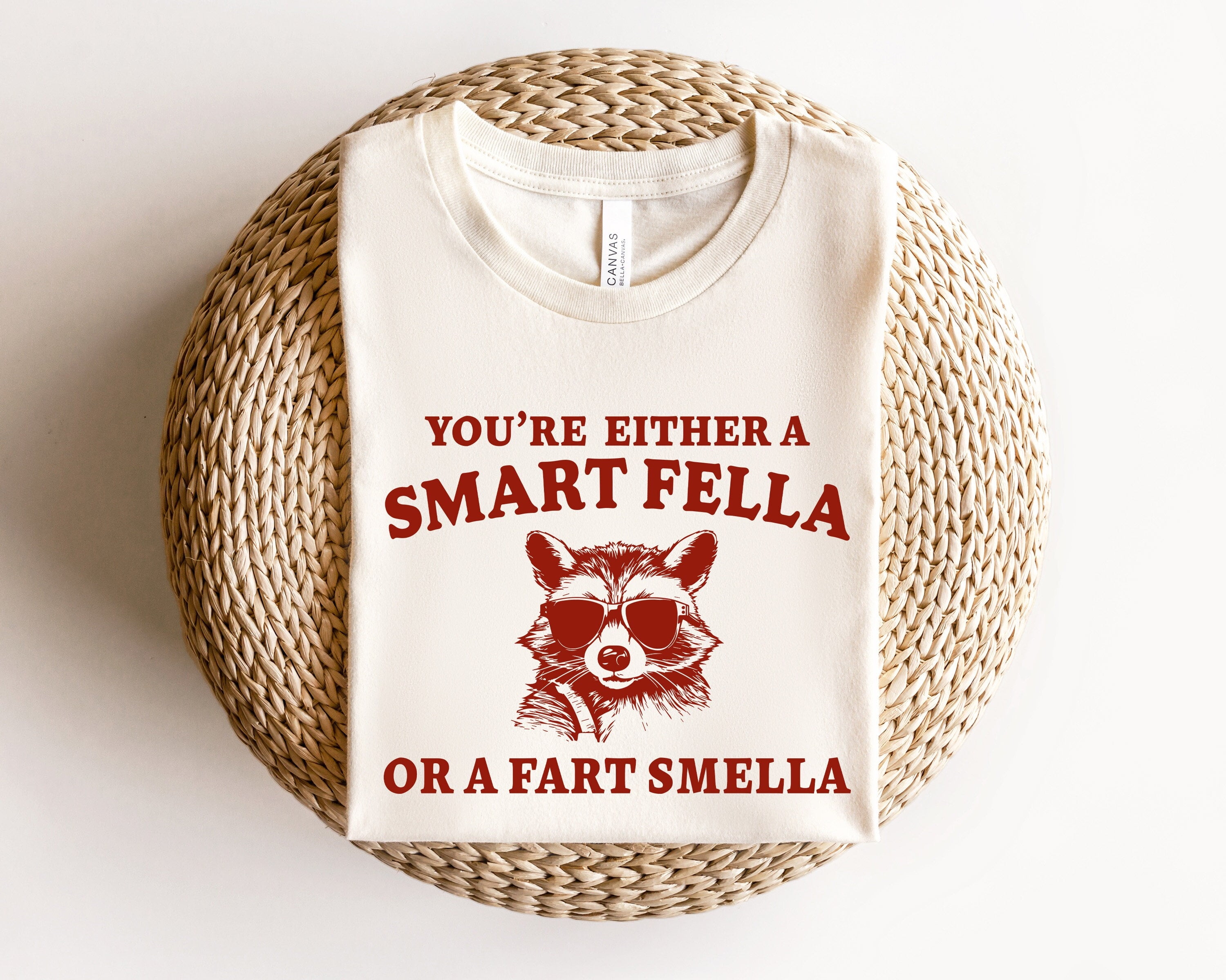 Are You A Smart Fella Or Fart Smella Retro Cartoon T Shirt, Weird T ...