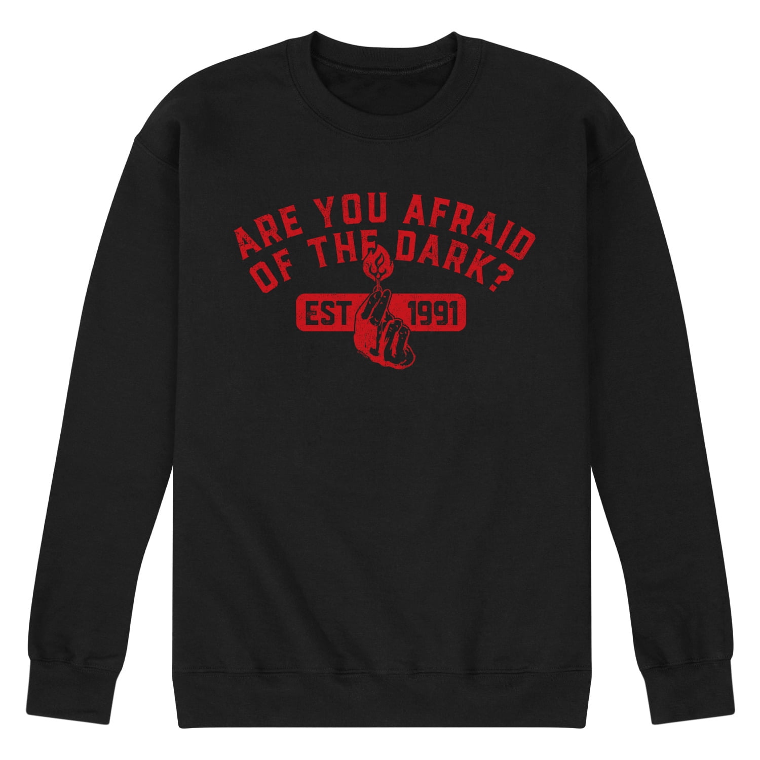 Are You Afraid of the Dark - Red Match Logo - Men's Crew Fleece ...