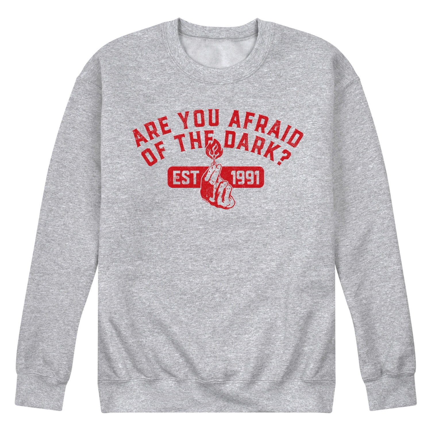 Are You Afraid of the Dark - Red Match Logo - Men's Crew Fleece ...