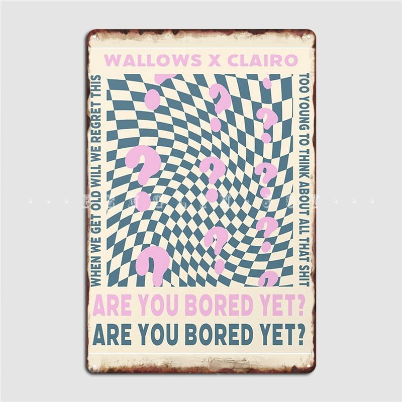 Are You Bored Yet? Metal Plaque Poster Wall Cave Create Poster Kitchen ...